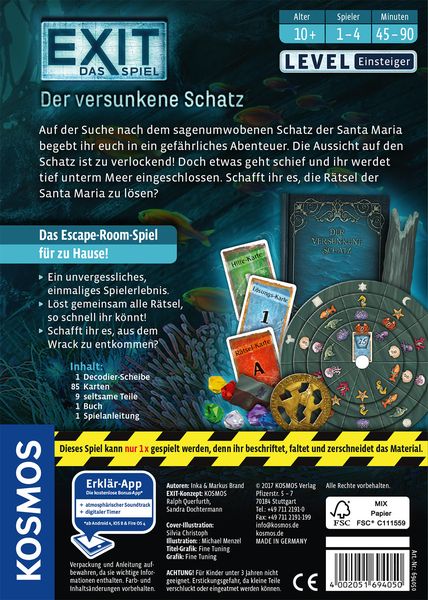EXIT, Das Spiel - Der versunkene Schatz kaufen - Spielwaren | Thalia