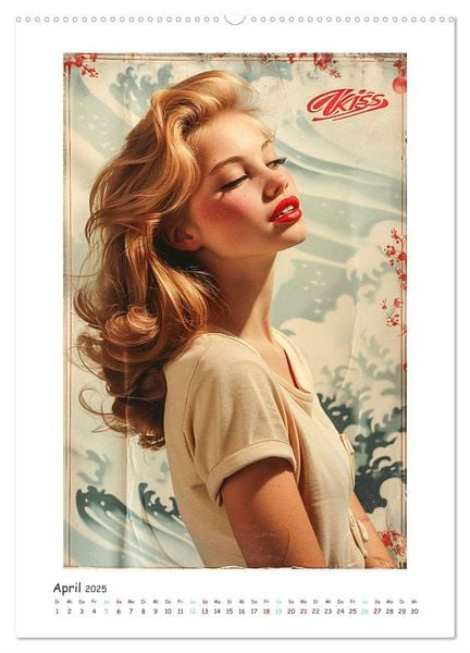 "PinUp Girls (Wandkalender 2025 DIN A2 hoch), CALVENDO Monatskalender" kaufen