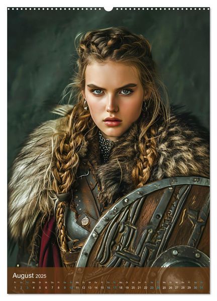 "Wikinger - Erbe der Walküren als moderne Wikingerfrau (Wandkalender ...