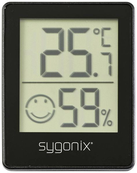 Sygonix Thermo-/Hygrometer Schwarz online bestellen | Thalia