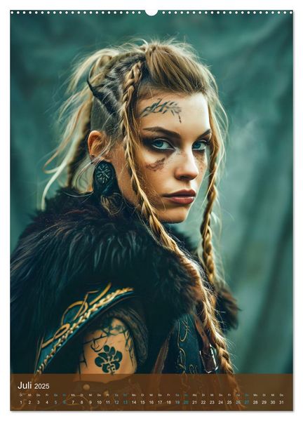 "Wikinger - Erbe der Walküren als moderne Wikingerfrau (Wandkalender ...