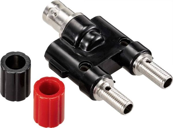 TRU COMPONENTS Adapterstecker BNC-Buchse - Buchse 4mm gerade Schwarz online bestellen | Thalia