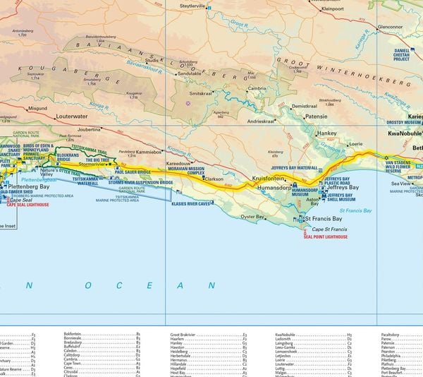 "Collins Garden Route Touring Map" auf Englisch kaufen