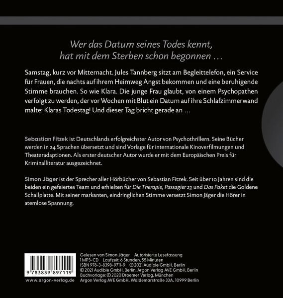 "Der Heimweg" von Sebastian Fitzek - Hörbücher jetzt bei bücher.de ...