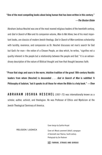 "God in Search of Man" auf Englisch kaufen