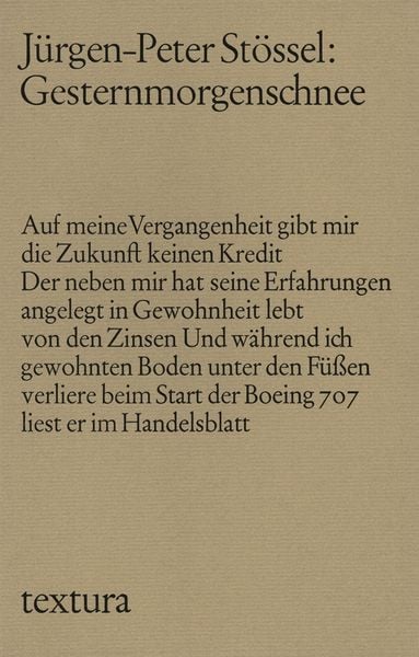 "Gesternmorgenschnee" online kaufen