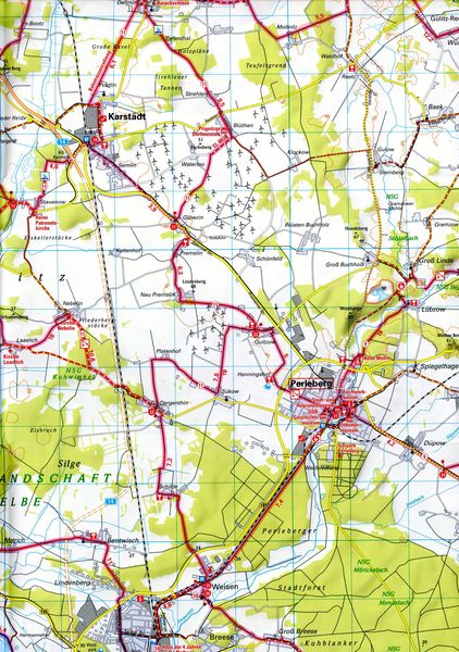 "ADFC-Regionalkarte Prignitz, 1:75.000, mit Tagestourenvorschlägen ...