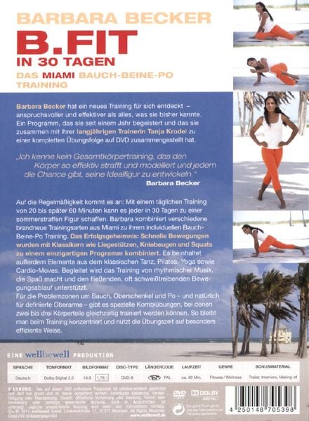Barbara Becker - B.Fit in 30 Tagen/Das Miami Bauch-Beine-Po Training ...