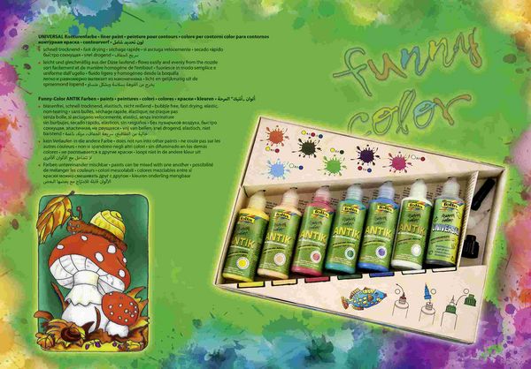 Folia Funny Color ANTIK, Fensterbilder Profiset 7-teilig kaufen