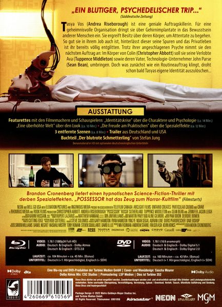 Possessor - 2-Disc Limited Uncut Mediabook-Edition (+ DVD) von Brandon ...
