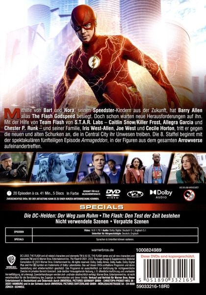The Flash: Staffel 8 [5 DVDs] von Dermott Downs - DVD | Thalia