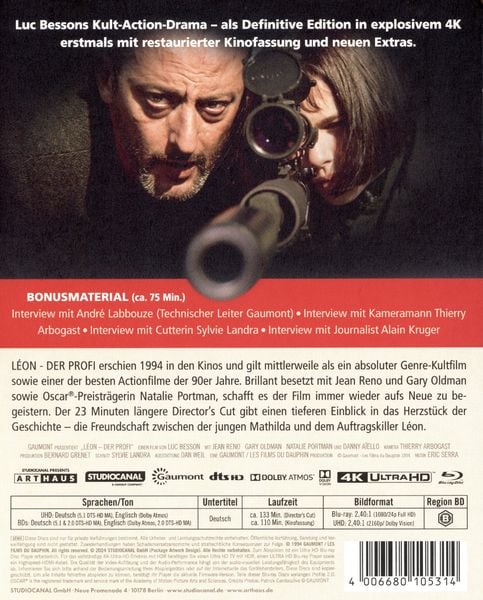 Leon - Der Profi - Definitive Edition - Limited Steelbook (4K-UHD + 2 ...
