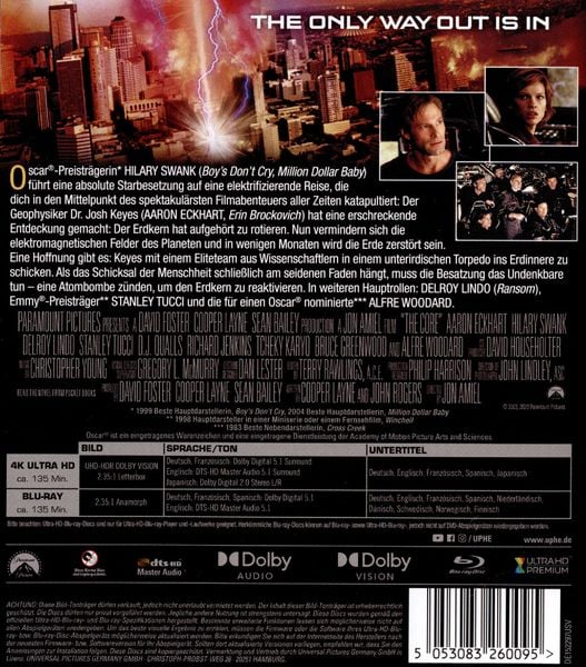 The Core (4K Ulta HD) (+ Blu-ray) von Jon Amiel - Blu-ray 4K | Thalia