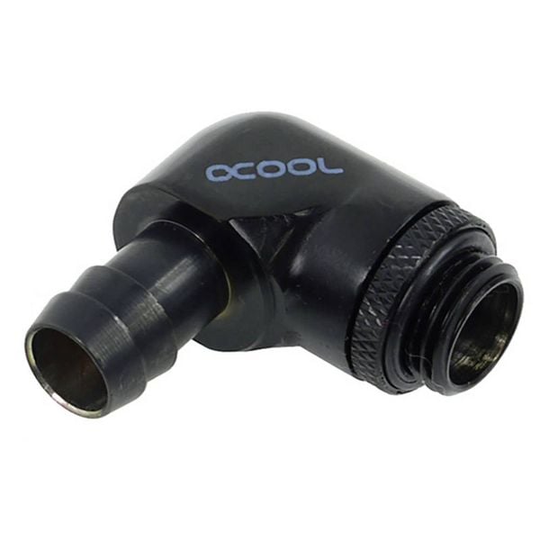 Alphacool HF Anschluss gerade G1/4 Zoll AG auf 10mm ID, 90 Grad Wasserkühlung-Winkelverbinder ...
