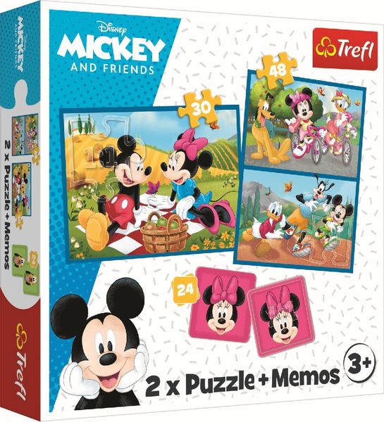 2 in 1 Puzzles + Memo Mickey Mouse - Jetzt Spielzeug bei bücher.de ...