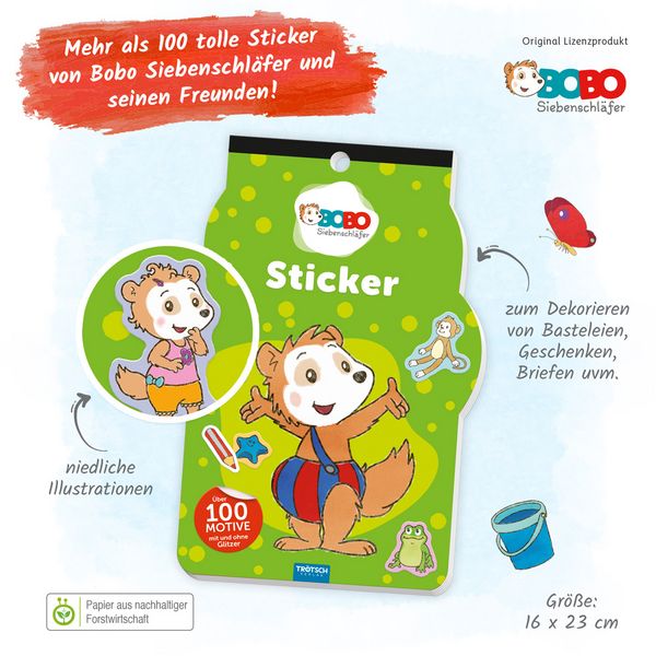 Trötsch Bobo Siebenschläfer Sticker - Pappband | Thalia