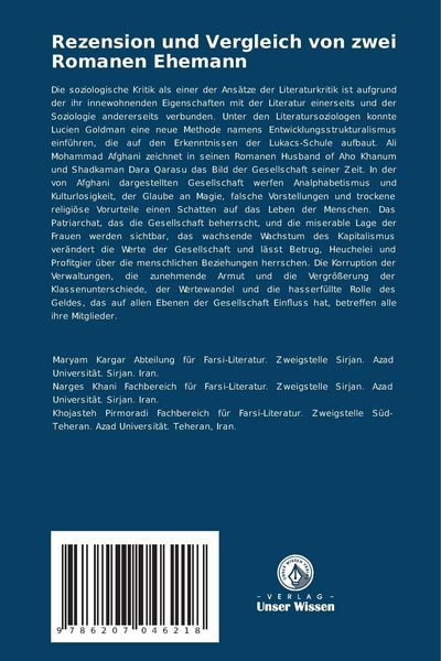 "Rezension und Vergleich von zwei Romanen Ehemann" online kaufen