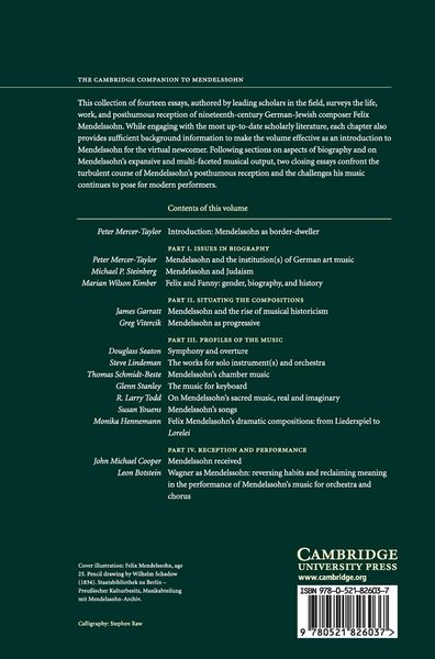 "The Cambridge Companion to Mendelssohn" auf Englisch kaufen