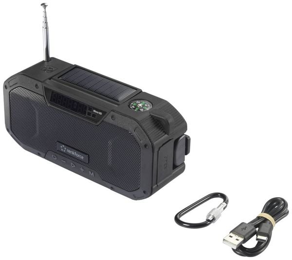 Renkforce RF-CR-300 Outdoorradio UKW, MW Notfallradio, Bluetooth®, SD ...