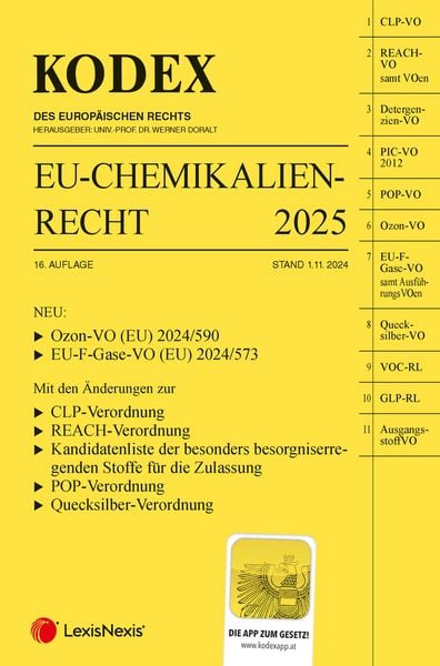 "KODEX EU-Chemikalienrecht 2025 - inkl. App" online kaufen