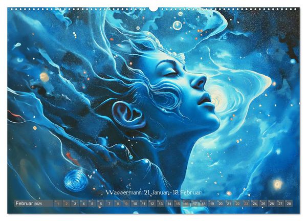 "Sternzeichen-Kalender - Galaktische Porträts mit Datum (hochwertiger ...