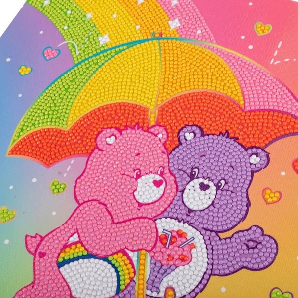 Craft Buddy CAKL-32CBC717M - Crystal Art Famed Canvas Kit, Care Bears ...