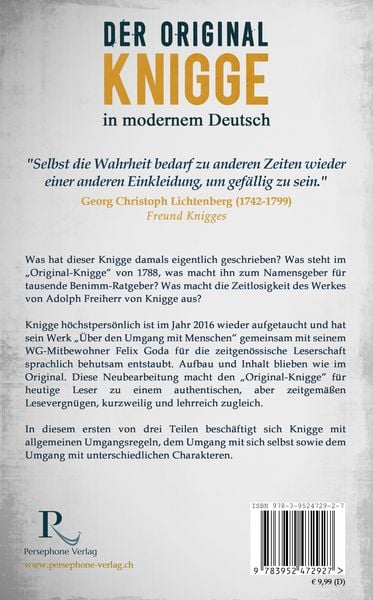 "Der Original-Knigge in modernem Deutsch" online kaufen