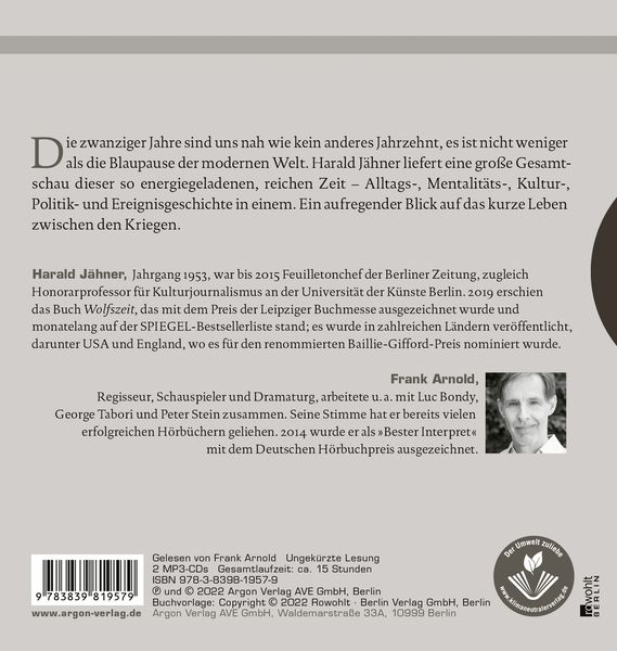 "Höhenrausch" von Harald Jähner - Hörbücher jetzt bei bücher.de bestellen