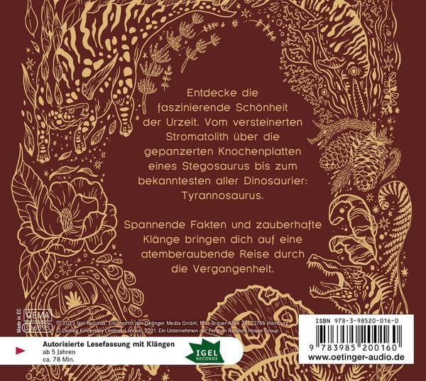 "Wundervolle Welt der Dinosaurier und der Urzeit" als Hörbuch-CD kaufen