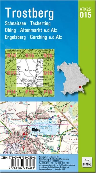 "ATK25-O15 Trostberg (Amtliche Topographische Karte 1:25000)" online kaufen