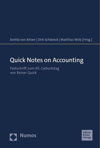 "Quick Notes on Accounting" online kaufen