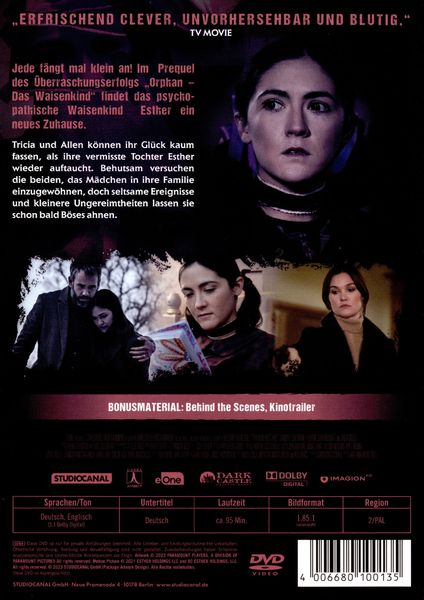 Orphan: First Kill als DVD kaufen