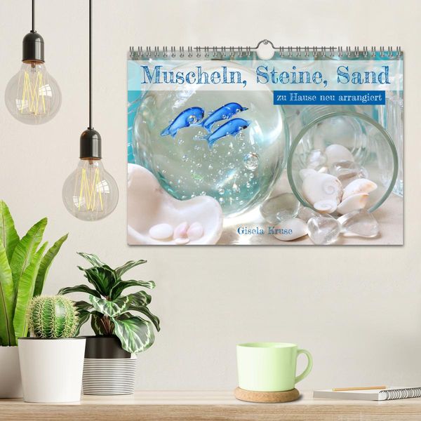 'Muscheln, Steine, Sand (Wandkalender 2025 DIN A4 quer), CALVENDO ...