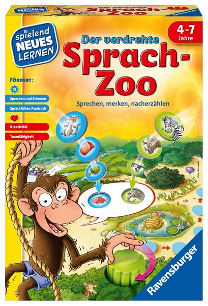 Ravensburger 24945 - Der verdrehte Sprach-Zoo, Lernspiel ...