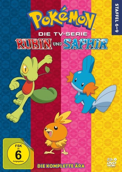 'Pokémon - Die TV-Serie: Rubin und Saphir - Staffel 6-9 [23 DVDs]' von 'Masamitsu Hidaka' - 'DVD'