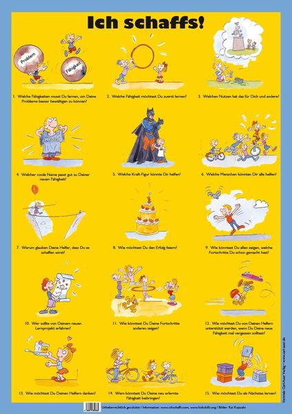 "Ich schaff's"-15-Schritte-Poster von Ben Furman, Thomas Hegemann ...