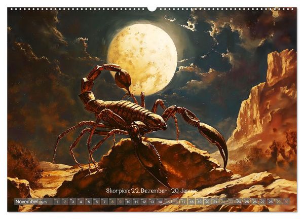 "Sternzeichen-Kalender - Galaktische Porträts mit Datum (hochwertiger ...
