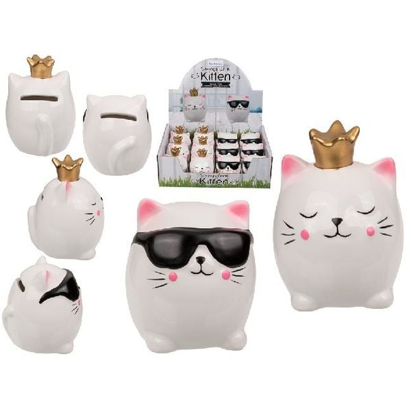 Spardose Katze mit Brille, Keramik online bestellen | Thalia