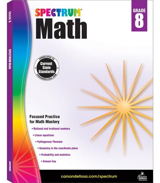 Spectrum Math Workbook, Grade 8 online bestellen