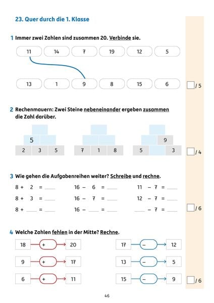 'Übungsheft mit Tests in Mathe 1. Klasse' - '1. Klasse' Schulbuch ...
