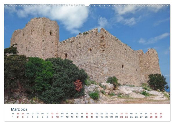 'Rhodos - Insel des Sonnengottes Helios (Wandkalender 2024 DIN A2 quer ...
