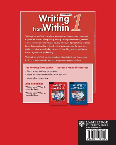 Writing from Within Level 1 Teacher's Manual online bestellen