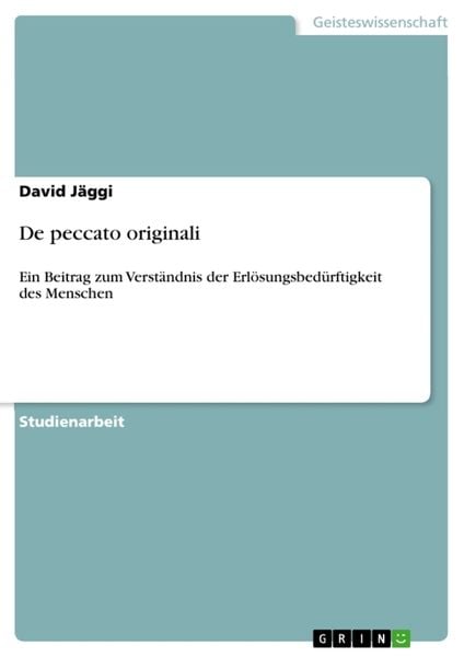"De peccato originali" online kaufen
