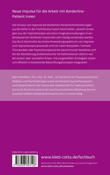 "Hypnose bei Borderline-Persönlichkeitsstörungen (Leben Lernen, Bd. 340)" online kaufen