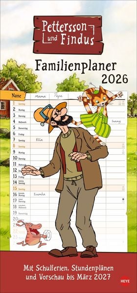 Pettersson und Findus Familienplaner 2026 - Kalender bei bücher.de ...