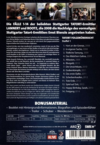 Tatort - Team Stuttgart (Lannert & Bootz / Richy Müller und Felix Klare ...