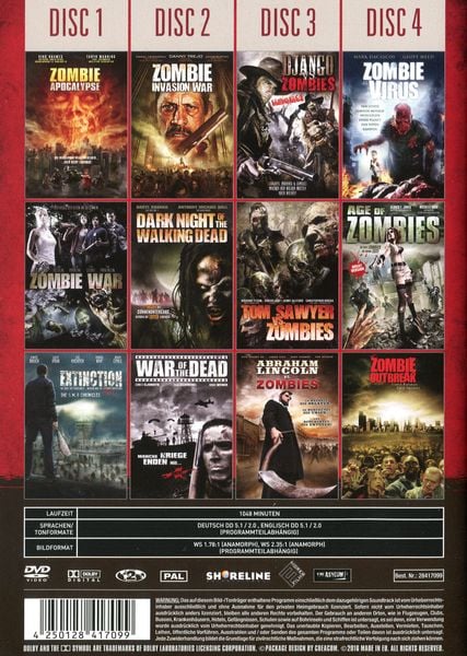 Return of the Zombies - Box [4 DVDs] von Nick Lyon - DVD | Thalia