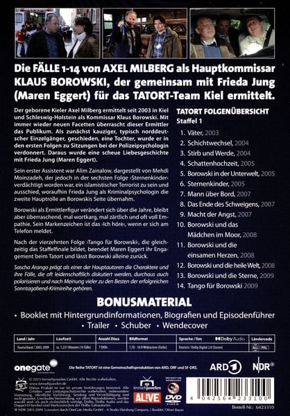 Tatort - Team Kiel (Borowski / Axel Milberg) - Staffel 1 (Folgen 1-14) (Fernsehjuwelen) [7 DVDs ...