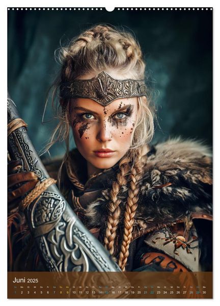 "Wikinger - Erbe der Walküren als moderne Wikingerfrau (Wandkalender ...