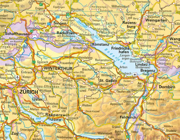 'Übersichtskarte Deutschland 1:750000. Wandkarte plano' von 'BKG ...